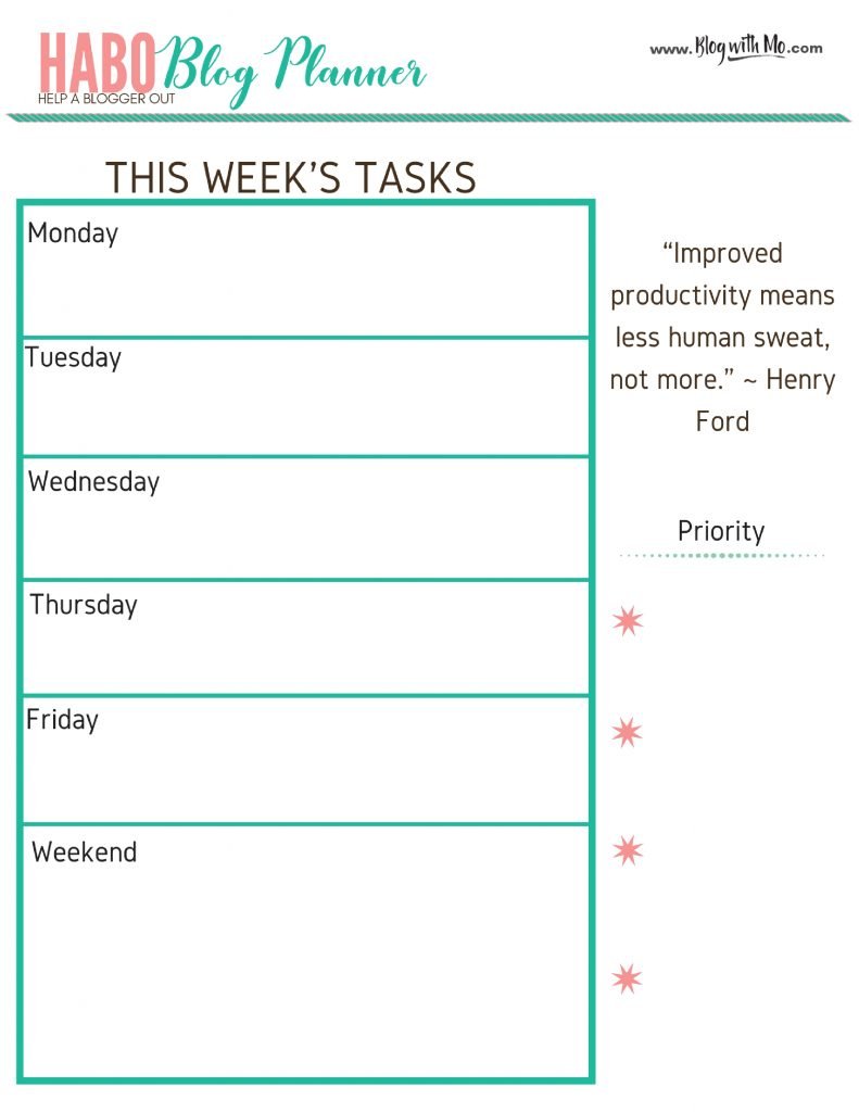 Blog Planner: How to Use This Free Printable Planner to Grow Your Blog